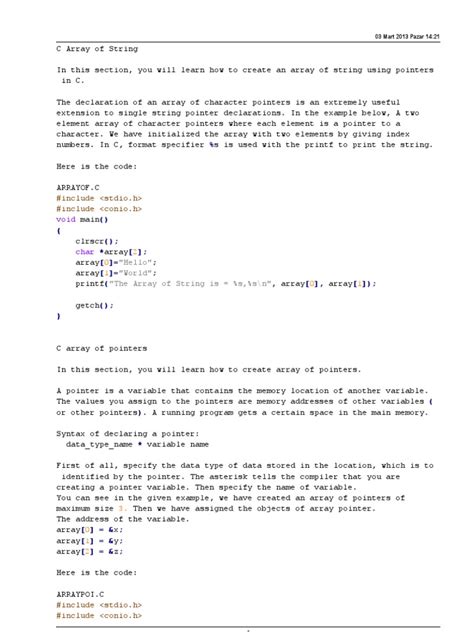 Pdf Pointer Struct Anlatımı Dokumentips