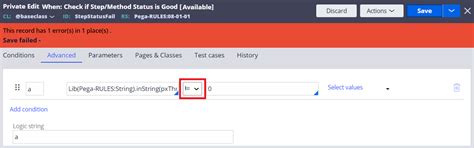 Unable To Log In To Dev Studio After Private Editing Stepstatusfail When Rule Support Center