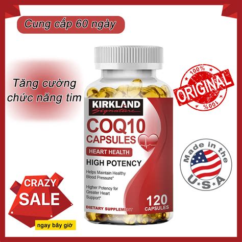 Oxy Kirkland Coenzyme Q10 Capsules 300mg Powerful Antioxidant Supports