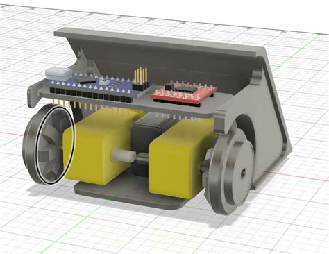🤖 Chassis Robot Mini Sumo 44mm Rim For Rim・archivo Stl Para Impresión 3d・cults