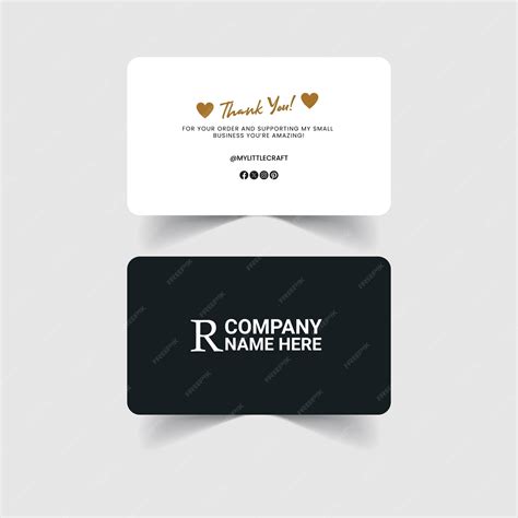 Premium Vector Thank You Message For Card Presentation Business