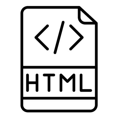 Premium Vector Html File Vector Illustration Style