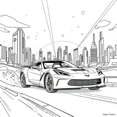 Kolorowanki Corvette