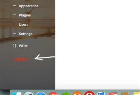 Php Add Logout Link To Wordpress Admin Dashboard Left Sidebar Menu Stack Overflow