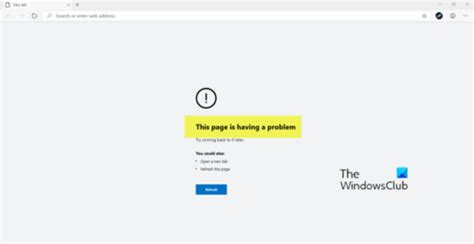 This Page Is Having A Problem Loading In Microsoft Edge