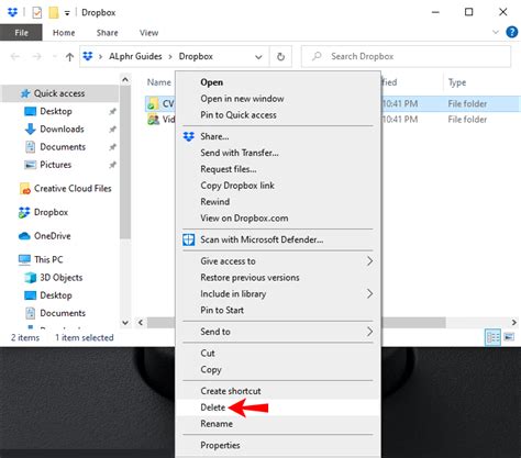 How To Delete A Folder In Dropbox