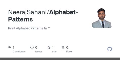 Github Neerajsahanialphabet Patterns Print Alphabet Patterns In C