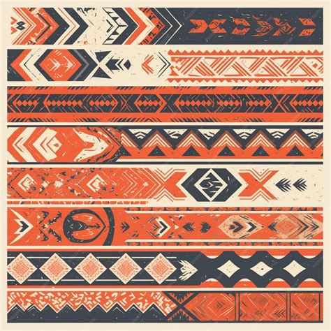 Filipino Tboli Patterns With Tribal Motifs Premium Ai Generated Vector