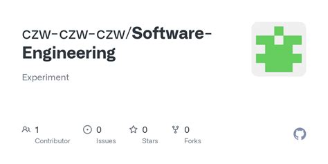 GitHub Czw Czw Czw Software Engineering Experiment