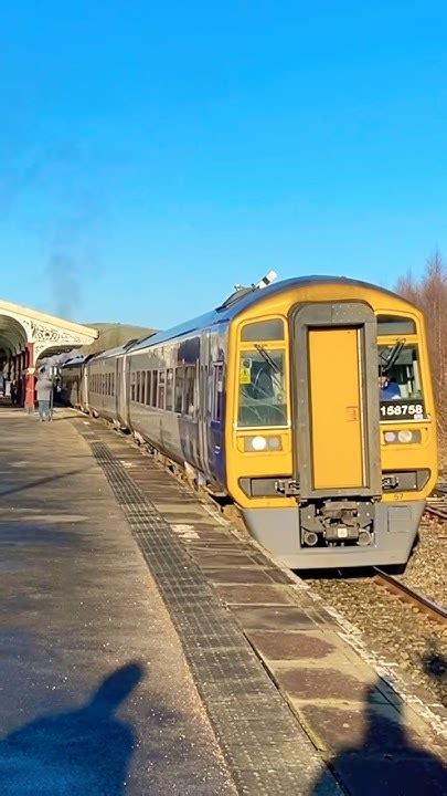 Class158 Hellifield Station 2y58 Passenger Service Leeds