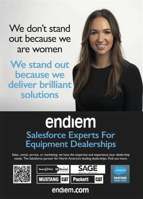 Endiem Salesforce Partner On Linkedin Salesforce Equipment Dealerships Womanownedbusiness