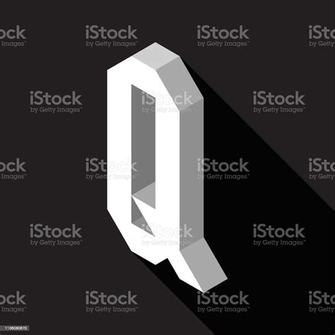 3d 편지 Q 로고 아이콘 디자인 서식 파일 요소 0명에 대한 스톡 벡터 아트 및 기타 이미지 0명 3차원 형태 개념 Istock