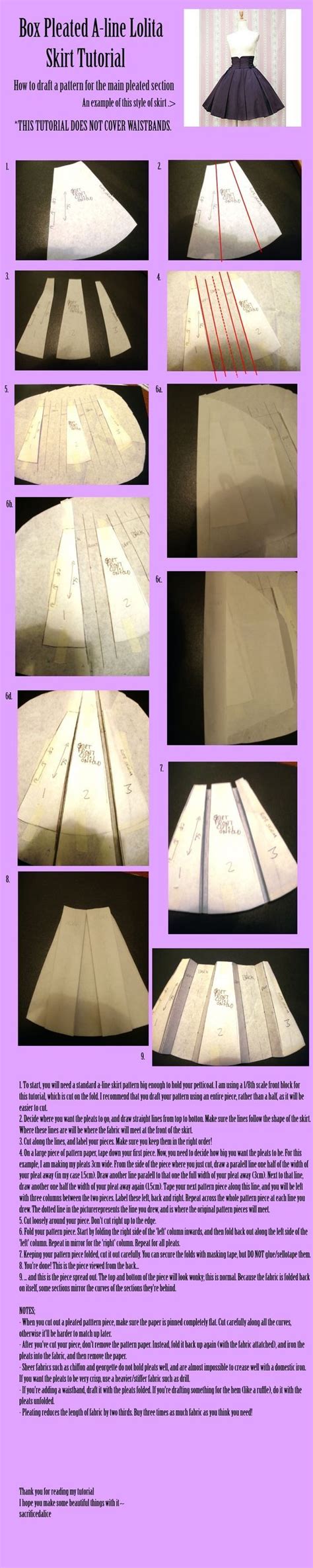 Tutorial Pleated Pattern Drafting Diy Skirt Sewing Tutorials Tutorial Pleated Pattern Drafting Diy Skirt Sewing Tutorials