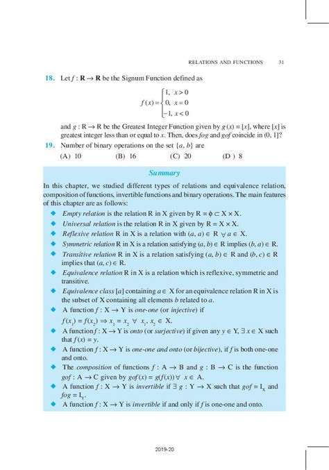 Ncert Book Class 12 Maths Chapter 1 Relations And Functions Pdf Aglasem