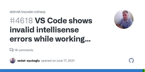 Vs Code Shows Invalid Intellisense Errors While Working With Blazor Issue Dotnet
