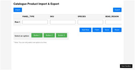 React Js Excel Edit Forked Codesandbox
