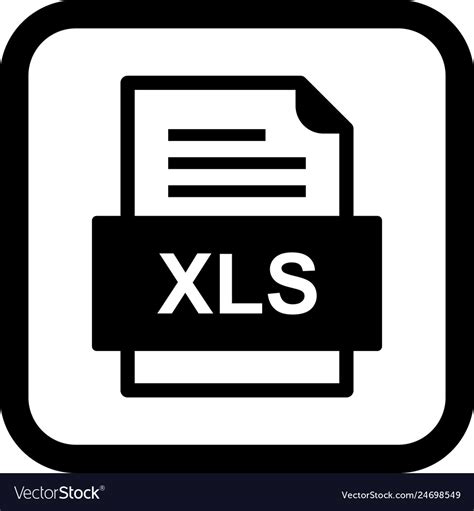 Xls File Document Icon Royalty Free Vector Image