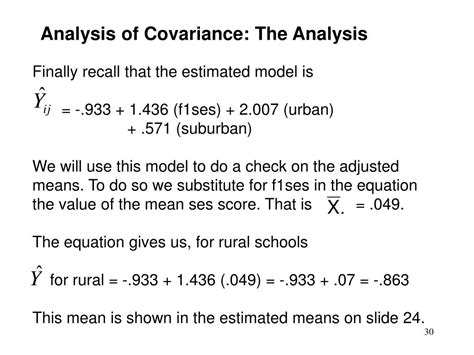 ppt analysis of covariance powerpoint presentation free download