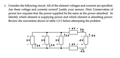 Solved 1 Consider The Following Circuit All Of The Element