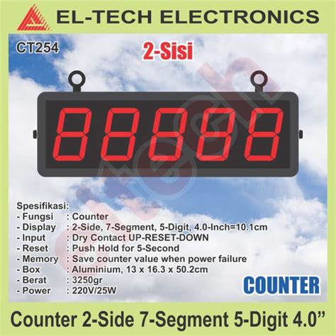 Jual Counter Digital Display Industri Hitung Barang 2 Sisi Side Di Seller Tombstone Cengkareng
