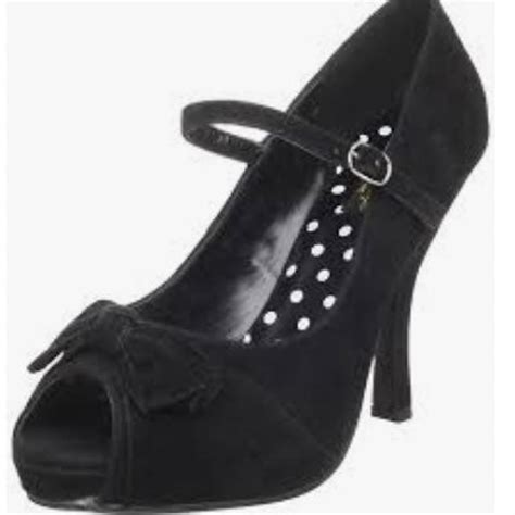 Pinup Couture Peep Toe Heels For Women Mercari