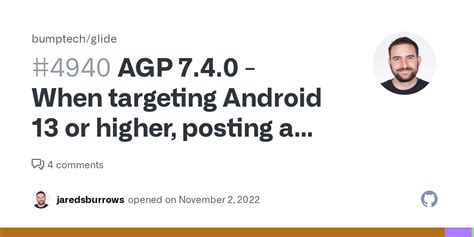 Agp 740 When Targeting Android 13 Or Higher Posting A Permission Requires Holding The Post