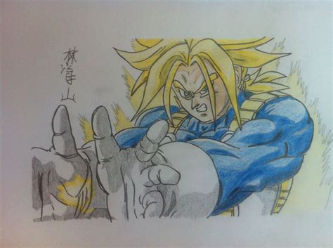 Trunks Dragonball Anime Drawingbyhaishan