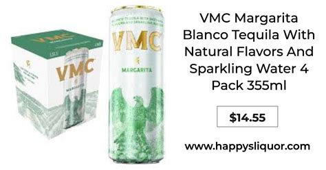 Vmc Margarita Blanco Tequila With Natural Flavors And Sparkling Water