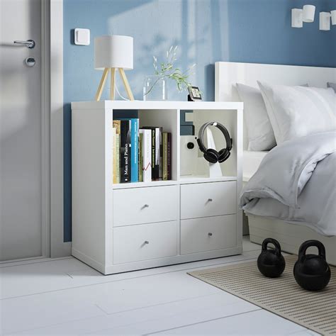 Kallax Open Kast Met 4 Lades Wit 77x77 Cm Ikea