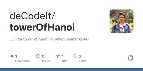 GitHub DeCodeIt TowerOfHanoi GUI For Tower Of Hanoi In Python Using Tkinter