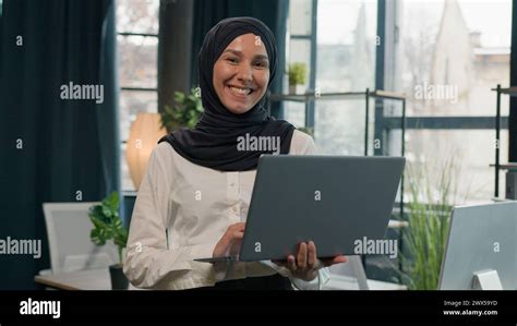 Islam Businesswoman In Hijab Arabian Indian Muslim Islamic Woman Business Entrepreneur Manager