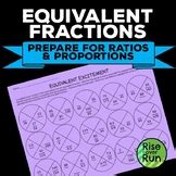 Equivalent Fractions Practice Worksheet Free By Rise Over Run Tpt