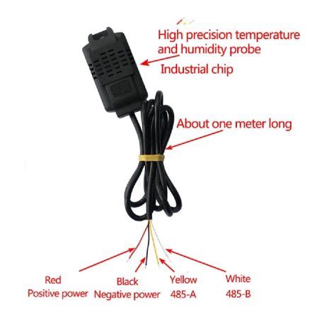Temperature And Humidity Transmitter SHT High Precision RS XY MD With Shell Cable M