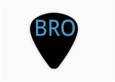 Stl File Bro Guitar Pick 🎸・template To Download And 3d Print・cults