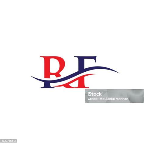 Rf 편지 비즈니스 및 회사 정체성에 대 한 로고연결 초기 문자 Rf 로고 벡터 템플릿입니다 알파벳 R에 대한 스톡 벡터 아트 및 기타 이미지 Istock