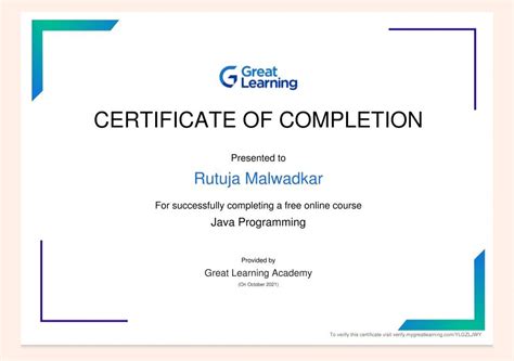 I Am Very Excited To Announce That I Have Completed The Java Programming Course This Course Has