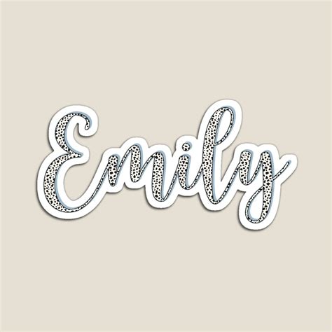 Emily Name Dalmatian Sticker