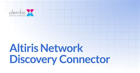 Altiris Network Discovery Connector Asm Legacy Product Documentation