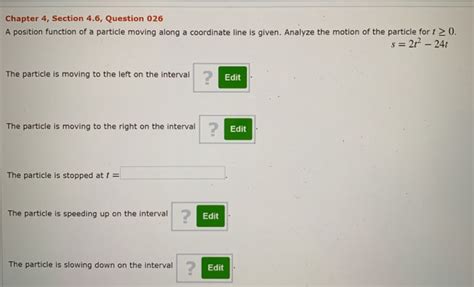 Solved Chapter 4 Section 4 6 Question 026 A Position Chegg Com