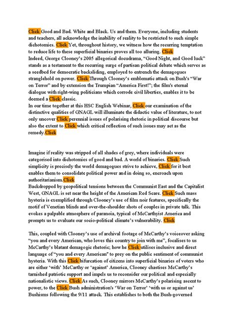 Gnagl Transcript Of Multimodal Presentation For Mod B Click Good And Bad White And Black