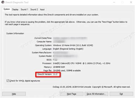 How To Find Installed Directx Version In Windows 10