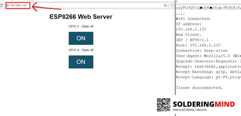 build an esp8266 based web server nodemcu