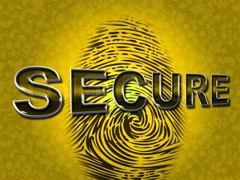 Secure Access Indicates Password Stock Image Colourbox