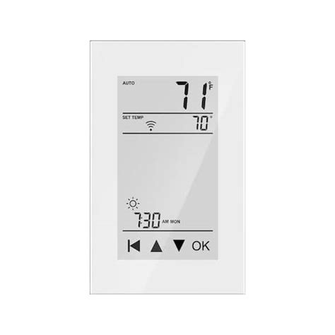 QuietWarmth 7 Day Smart Home Floor Heating Thermostat W Floor Sensor THERMAEGH The Home Depot