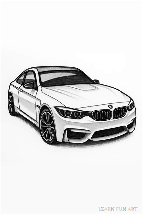 How To Draw A Bmw M4 Easy Bmw Sketch Cute Drawings Drawings