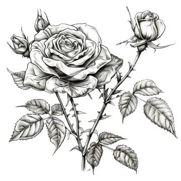 Rosas Entrelazadas Dibujo En Blanco Y Negro Png Dibujos Dibujo Arte