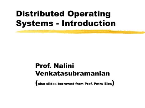 PPT Distributed Operating Systems Introduction PowerPoint Presentation ID