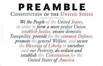 Diagramming The Preamble