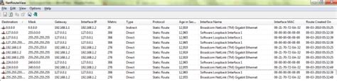 Manage Windows Routing Tables With Net Route View