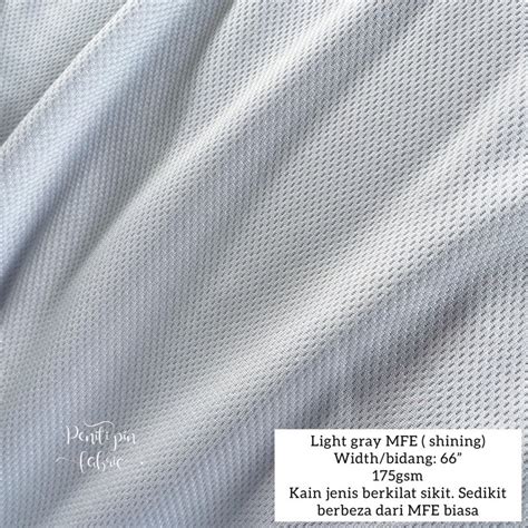 Kain Microfiber MFE MFI PK Fabric Eyelet Interlock Mesh Plain Hitam